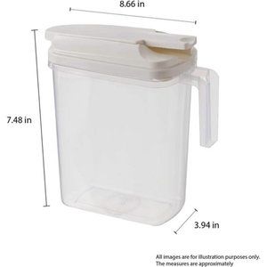 Kitchen | Large Airtight Plastic Drink Pitcher With Locking Spout Lid ...